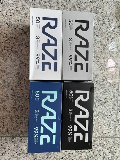 Raze Masks, Health & Nutrition, Face Masks & Face Shields on Carousell