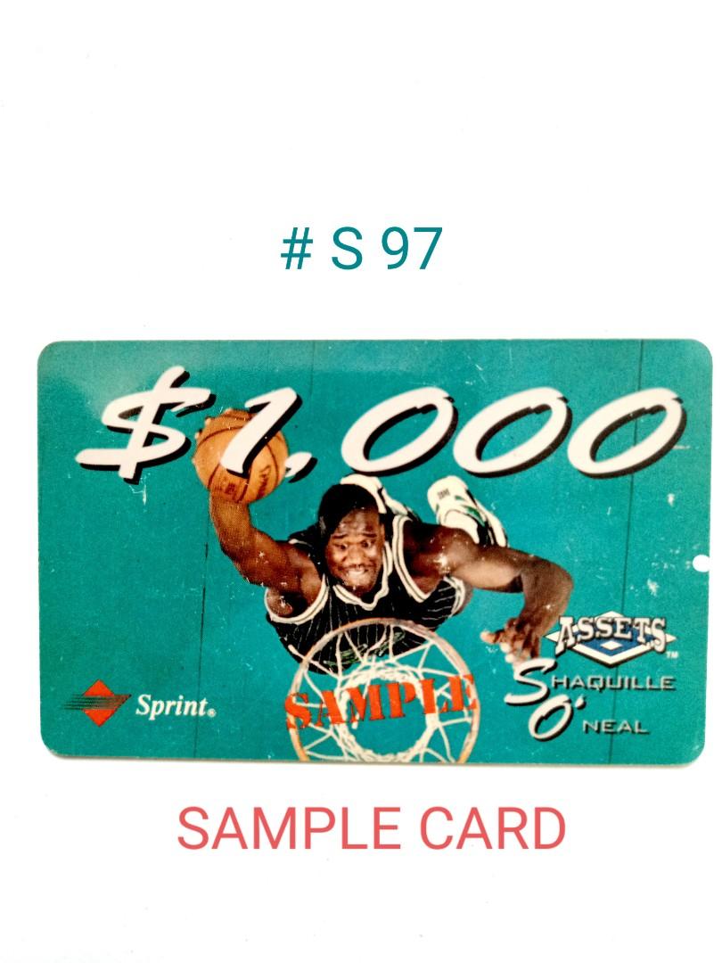 SHAQUILLE O'NEAL 1994 CLASSIC ASSETS $1,000 Sample PHONE CARD, Hobbies ...