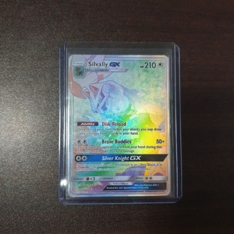 SILVALLY GX HYPER RARE/ RAINBOW FULL ART LEGENDARY COSMIC ECLIPSE MINT ...