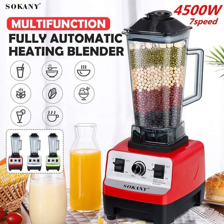 SOKANY Heavy Duty Blender With Grinder SK-444 ( 4500 W ), TV & Home Appliances, Kitchen ...