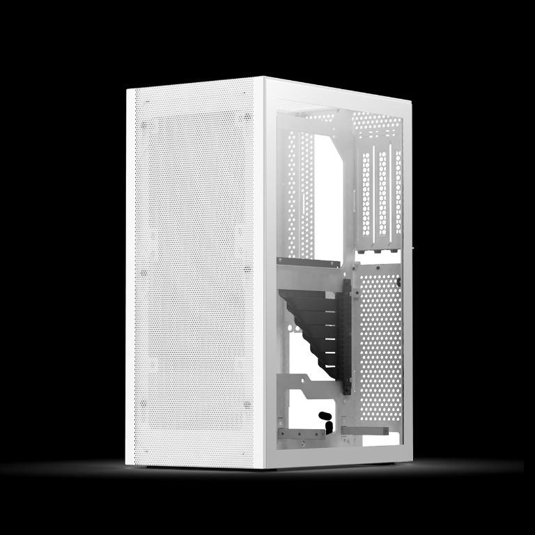 SSUPD Meshlicious Case Full Mesh White with PCIe 3.0 Riser, Computers ...
