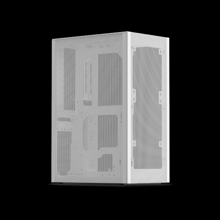 SSUPD Meshlicious Case Full Mesh White with PCIe 3.0 Riser, Computers ...