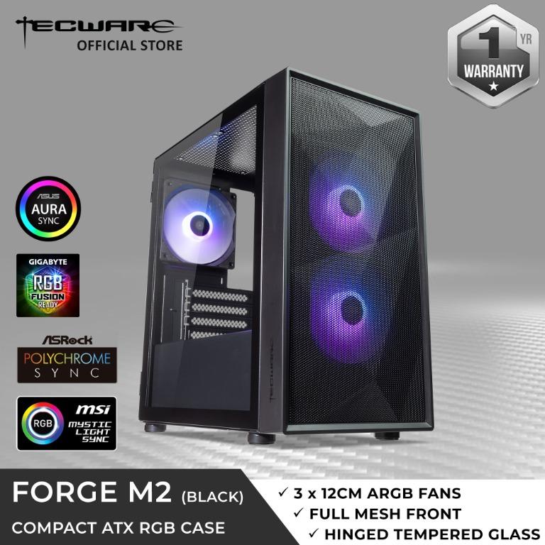 Tecware Forge M2 ARGB Micro-ATX Casing, Computers & Tech, Parts ...