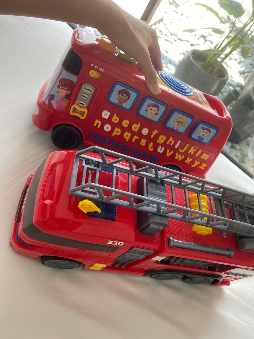 Vtech bus with phonics and firetruck, Hobbies & Toys, Toys & Games on ...