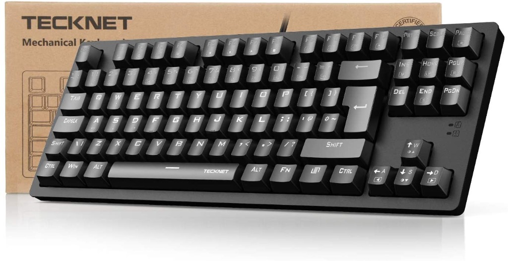 #1661 TECKNET Mechanical Gaming Keyboard 88 Keys Full Anti-ghosting ...