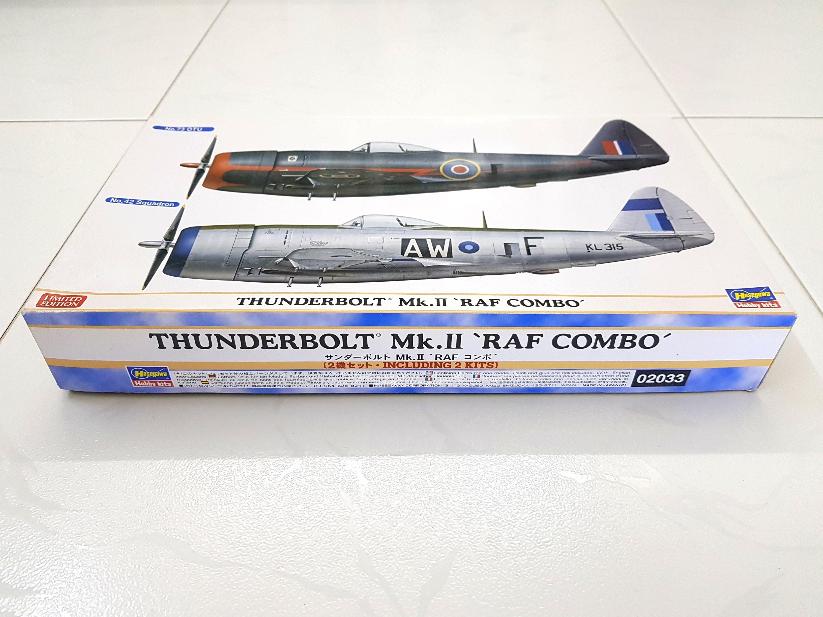 1/72 Hasegawa #02033 RAF Fighter Thunderbolt Mk. II "RAF Combo" *2-in-1 ...
