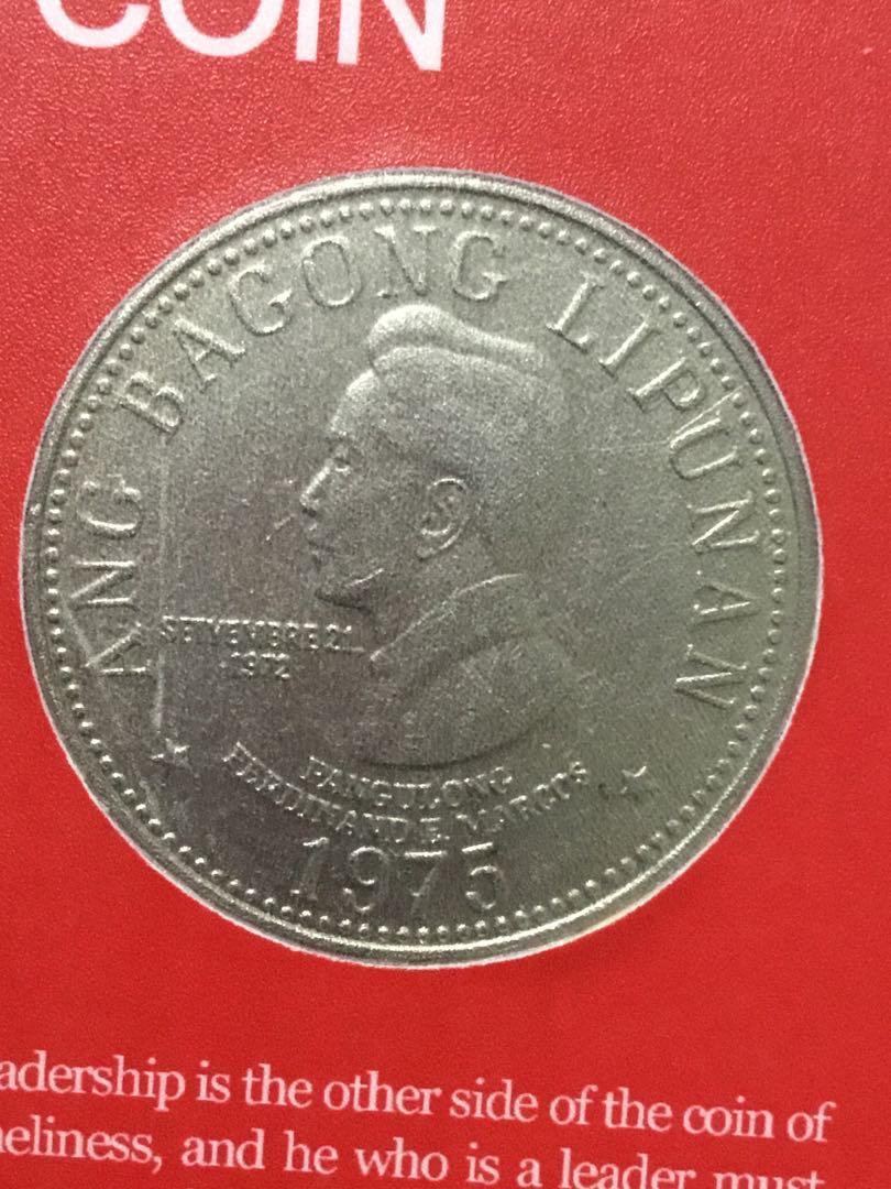 1975 5 pesos ang bagong lipunan coin, Hobbies & Toys, Memorabilia ...