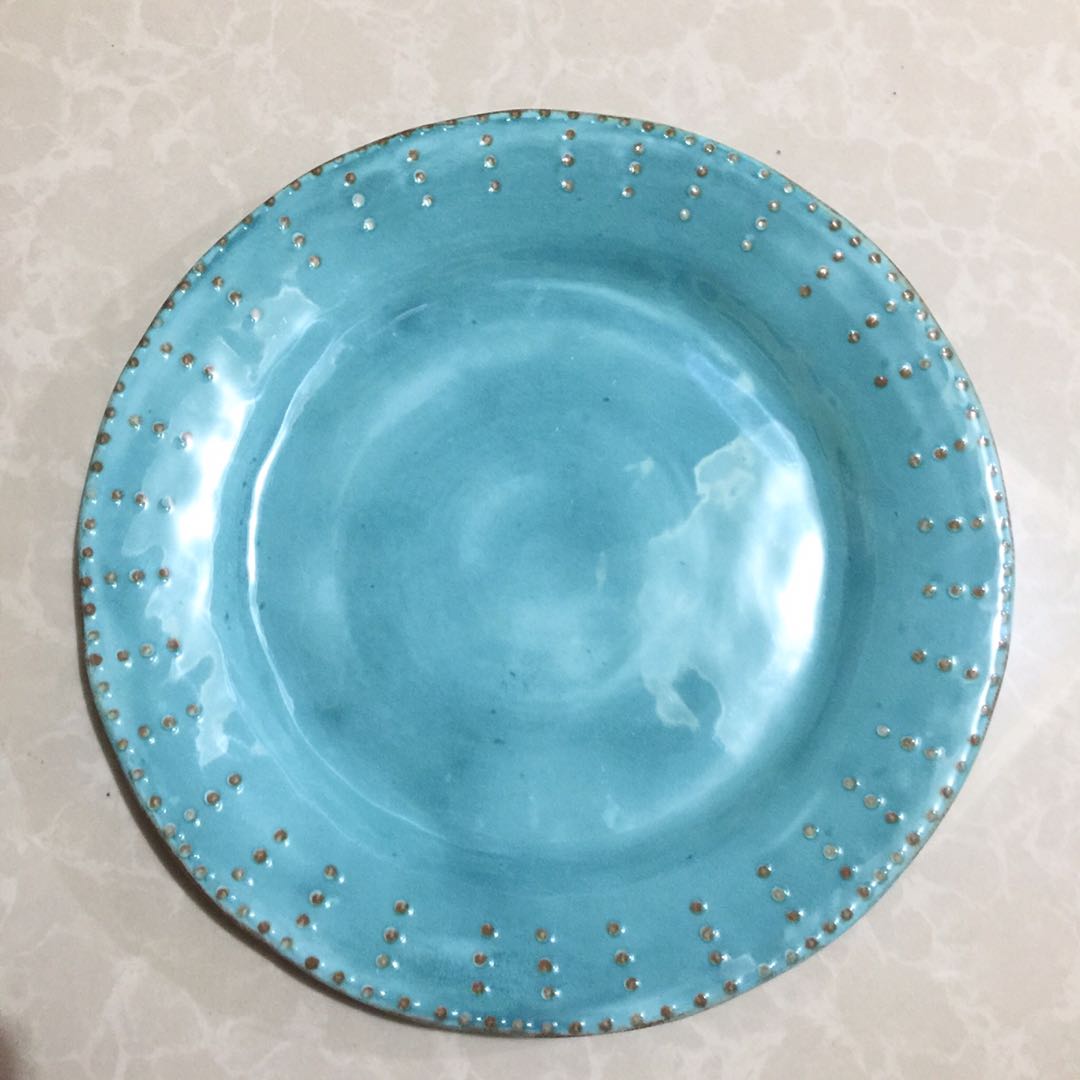 4pc set Sigrid Olsen Turquoise Studded 11” Melamine Dinner Plate ...