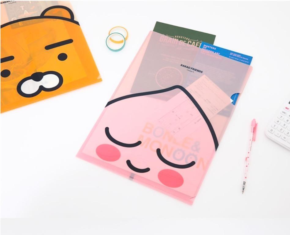 [現貨] A4文件夾 File Kakao Friends L holder file 經典版, 興趣及遊戲, 旅行, 旅遊 - 旅行必需品及 ...