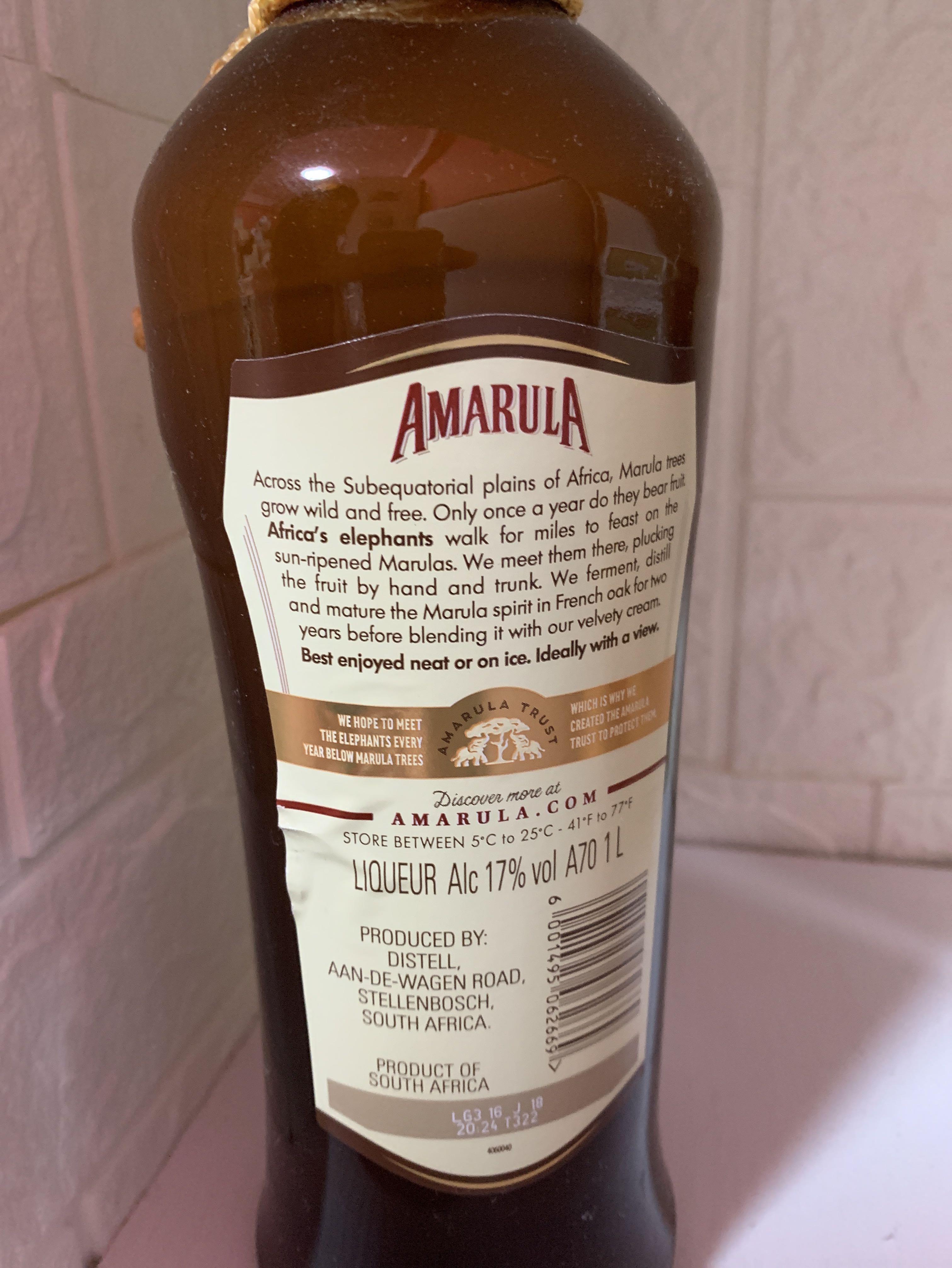 Amarula 1L, Food & Drinks, Alcoholic Beverages on Carousell