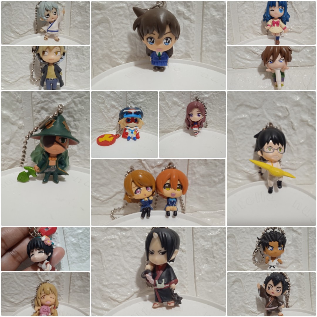 Authentic Assorted ANIME Keychains (Detective Conan/Evangelion,etc ...