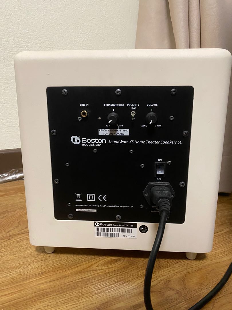 Boston Acoustics Subwoofer, Audio, Soundbars, Speakers & Amplifiers on ...