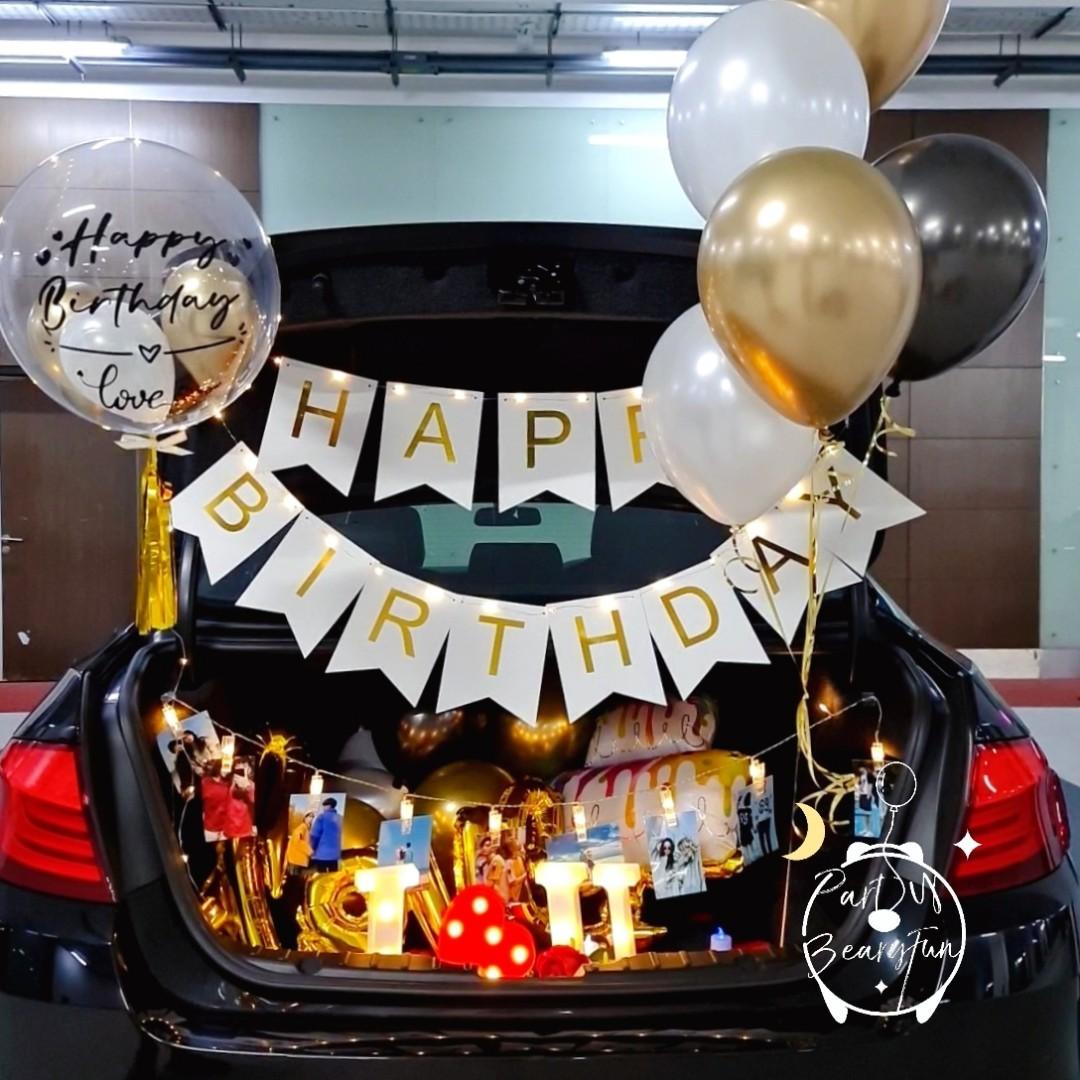Car Boot Decoration for Birthday | Proposal | Anniversary, Hobbies ...
