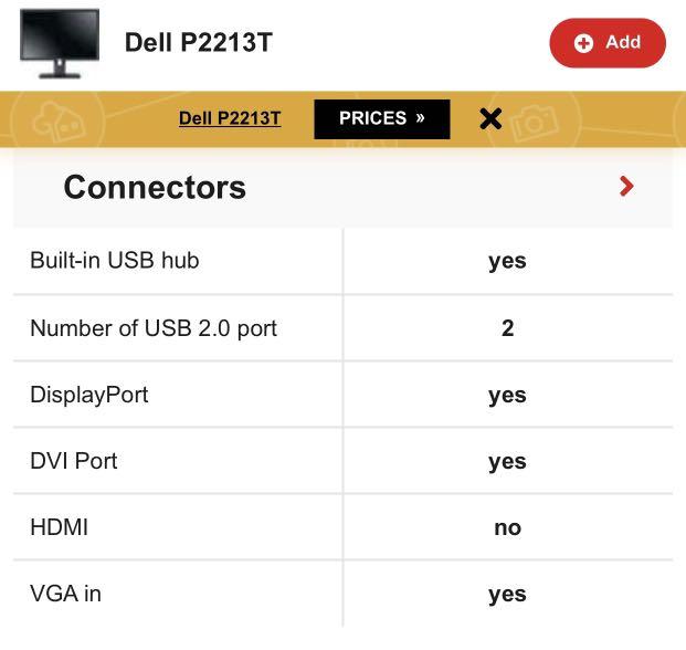 Dell Monitor p2213t 22in, Computers & Tech, Parts & Accessories ...