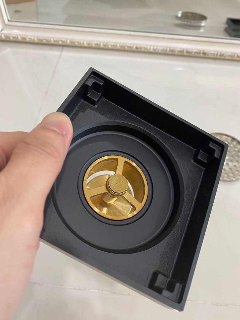 Drain cover - tile insert 10x10cm, Furniture & Home Living, Bathroom ...