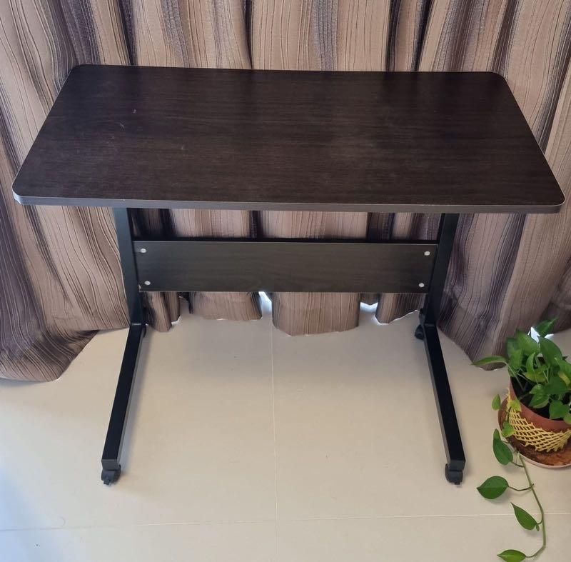 Height adjustable Study Table with wheels, Furniture & Home Living ...