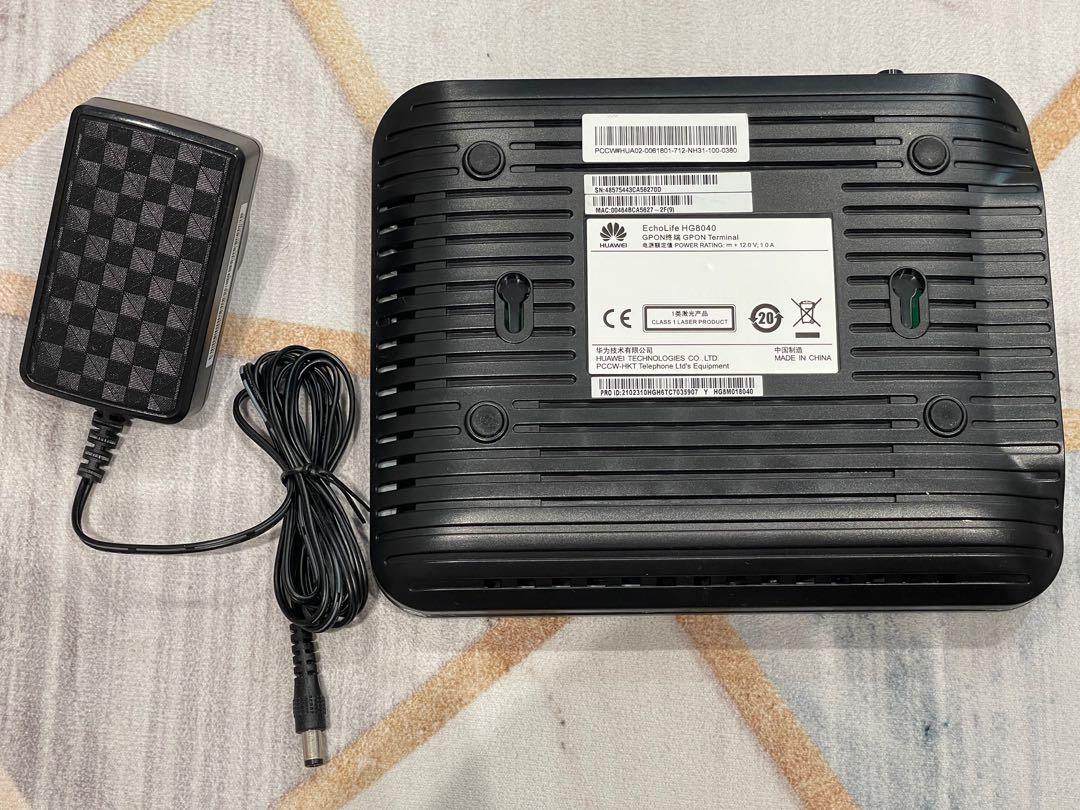 HUAWEI 華為 GPON HG8040 電訊盈科 PCCW HKT 網上行 NETVIGATOR 光纖 還機, 電腦＆科技, 電腦周邊及 ...