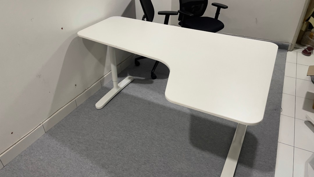 Ikea bekant white L shape last unit @ damansara jaya, Furniture & Home ...