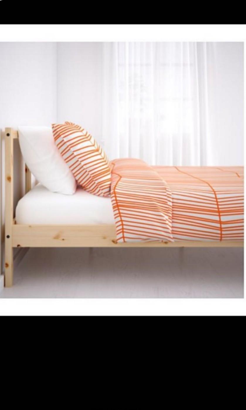 Ikea Fjellse single bedframe, Furniture & Home Living, Furniture, Bed ...