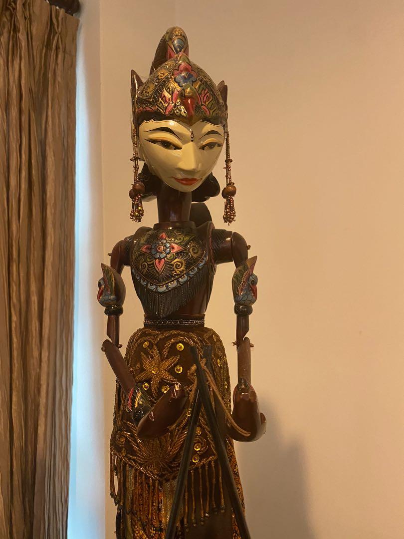 Indonesian Wooden Wayang Set, Furniture & Home Living, Home Decor ...