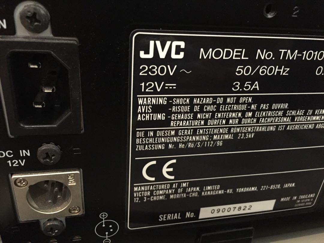 JVC TM-1010PN CRT Monitor, TV & Home Appliances, TV & Entertainment, TV on Carousell