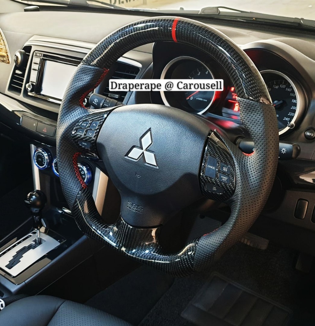 Lancer EX Carbon Fiber Steering Wheel Forged Carbon Fiber Steering ...