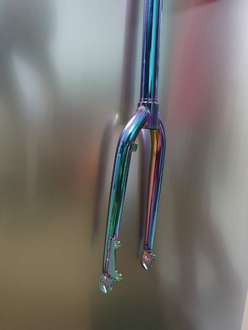 Laser Oil Slick Mini Velo Fork, Sports Equipment, Bicycles & Parts ...