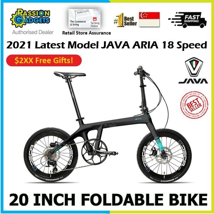 LATEST 2022 Model Black Blue 20 Inch Java Aria Carbon Fibre Foldable ...