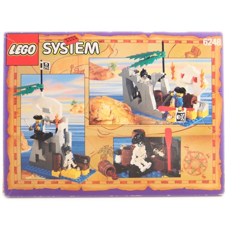 LEGO®6248 Volcano Island 火山骷顱島 Pirate 海盜系列 絶版 Year 1996 齊紙齊件9成新, 興趣及遊戲 ...