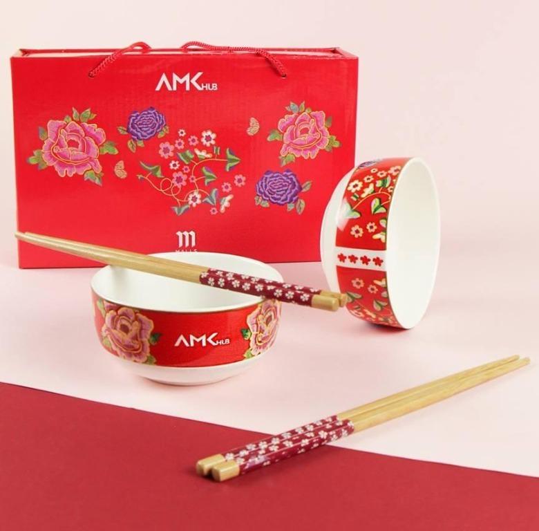 Limited Edition M Malls AMK Hub Chinese Lunar New Year Peony Flowers ...