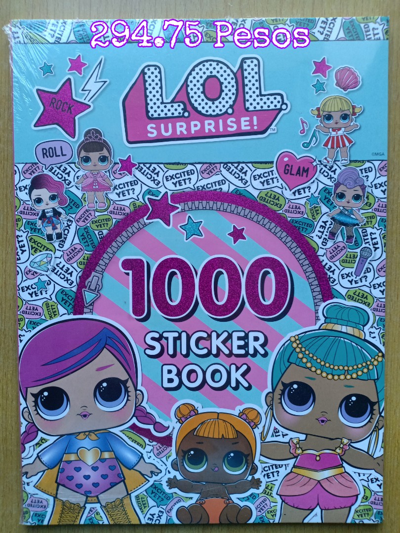 Lol Surprise Sticker Book And Coloring Book, Hobbies & Toys, Books ...