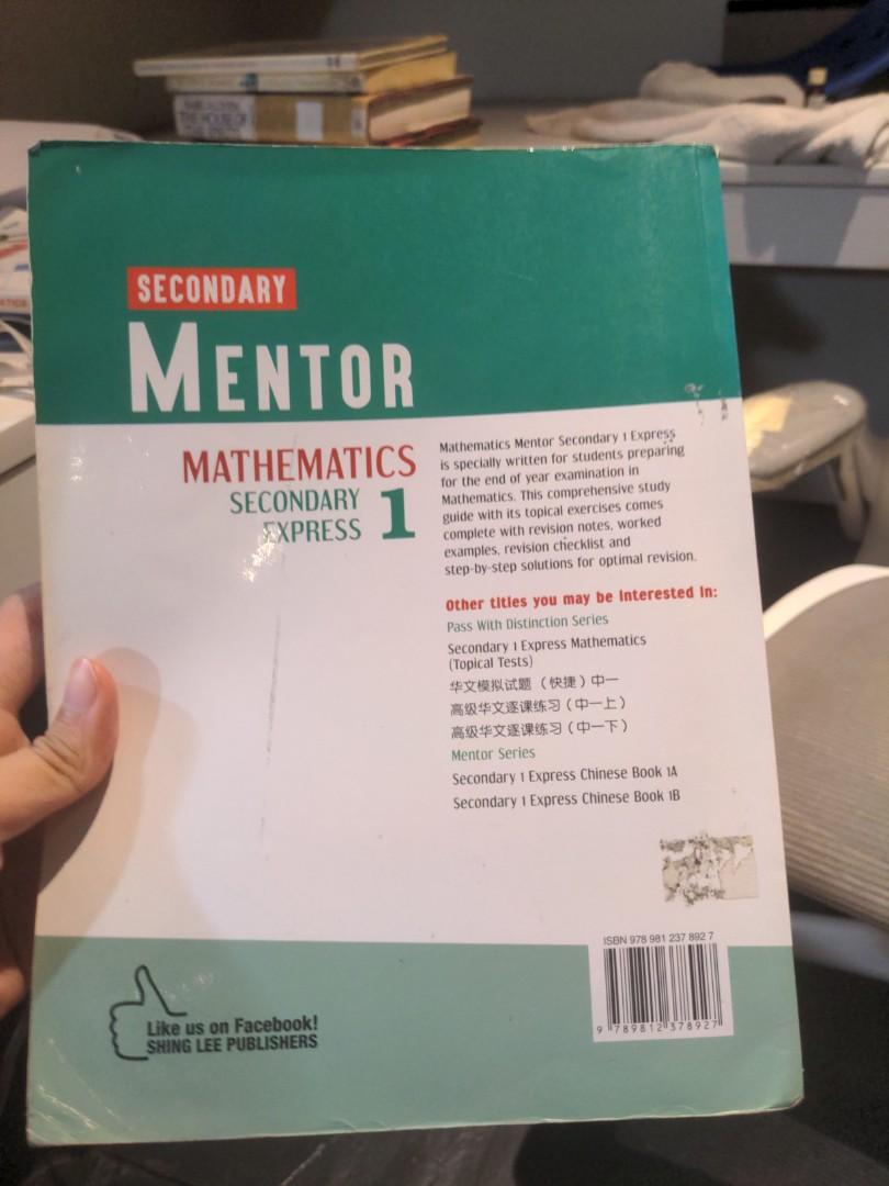 Mentor Mathematics Secondary 1 Express Textbook/Workbook, Hobbies ...