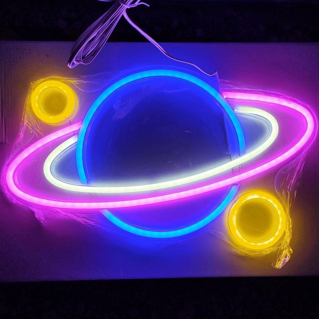NEON LIGHTS DESIGN WALL DECORATION ROOM LED ART STYLE COOL VIBRANT, Car ...