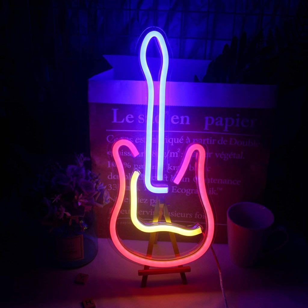 NEON LIGHTS DESIGN WALL DECORATION ROOM LED ART STYLE COOL VIBRANT, Car ...