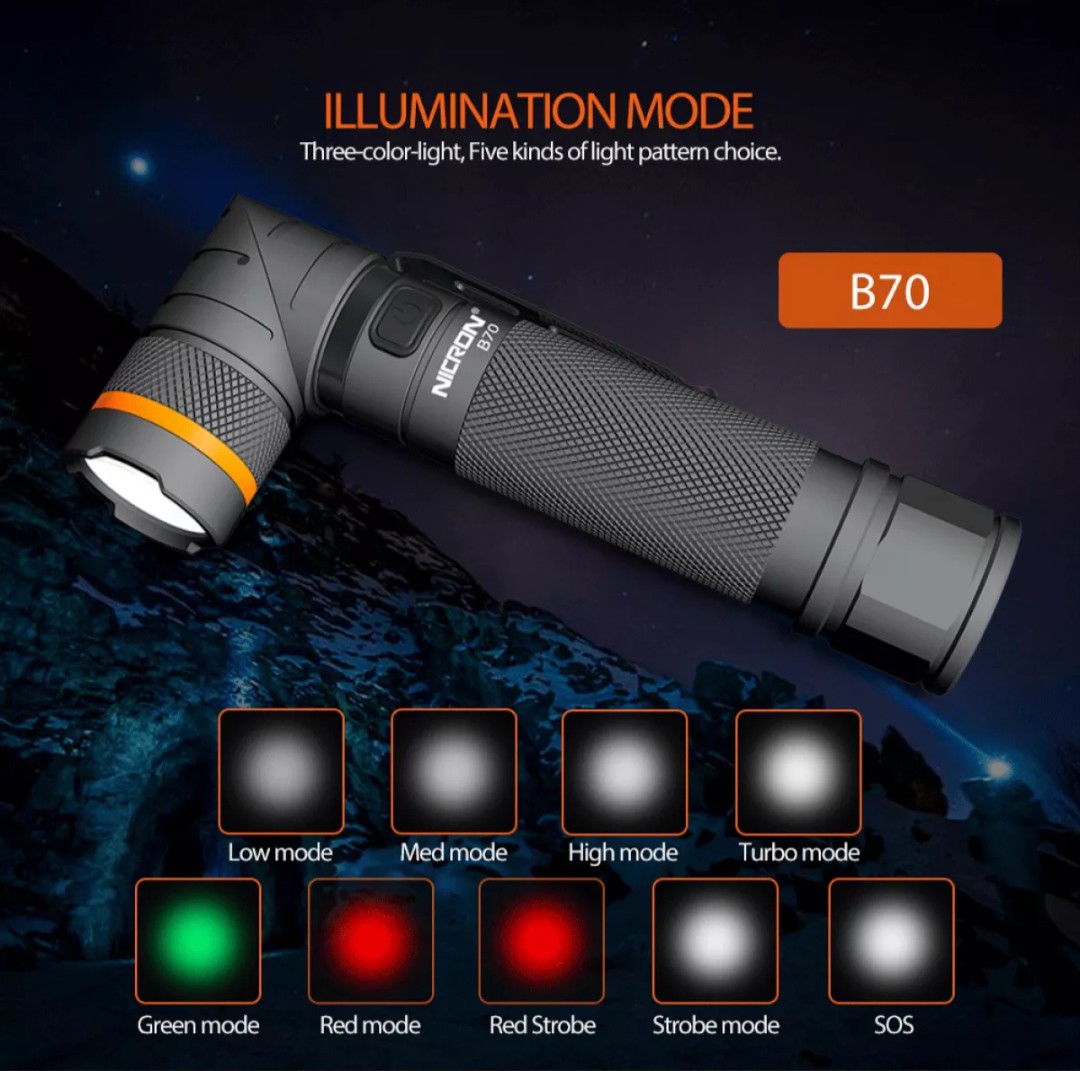 Nicron B70 Flashlight, Furniture & Home Living, Lighting & Fans ...