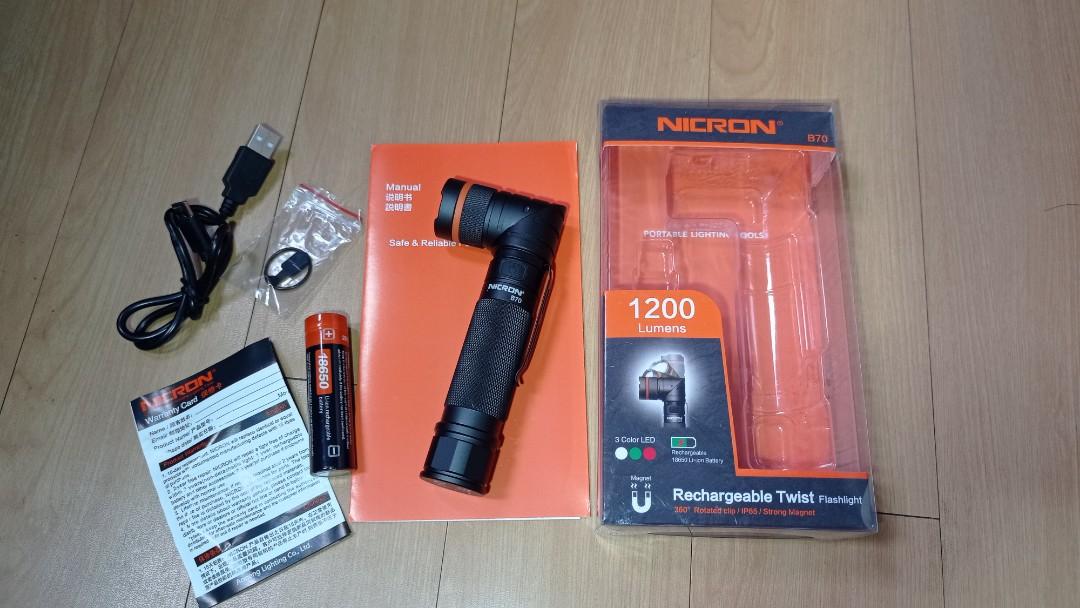 Nicron B70 Flashlight, Furniture & Home Living, Lighting & Fans ...