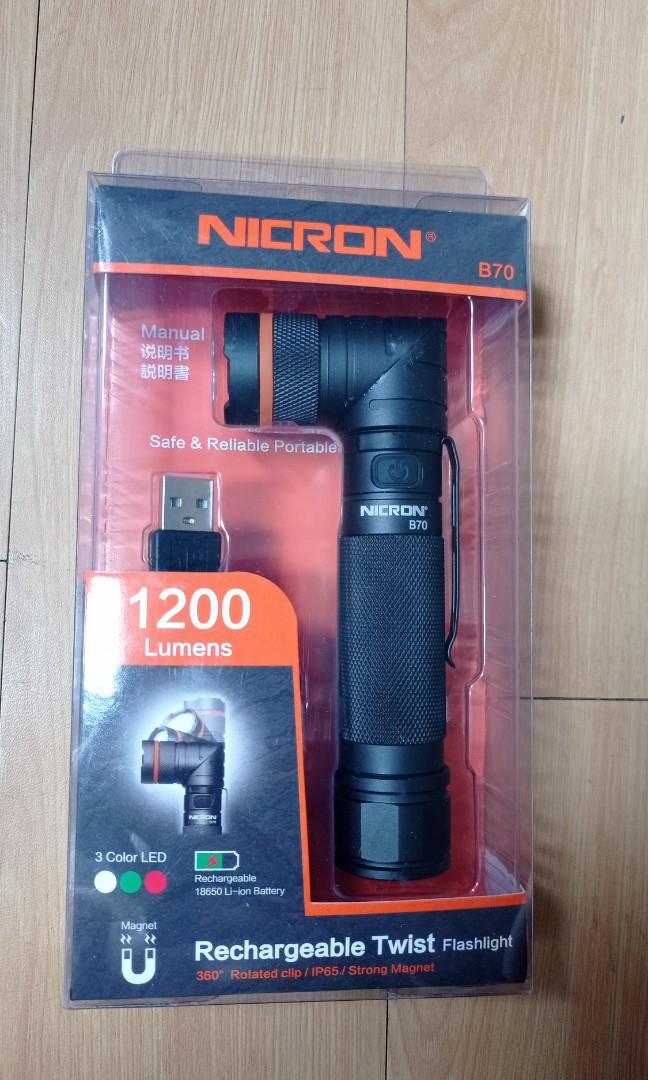 Nicron B70 Flashlight, Furniture & Home Living, Lighting & Fans ...