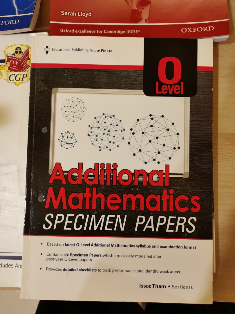 O LEVEL ADD MATH SPECIMEN PAPER WORKBOOK, Hobbies & Toys, Books ...