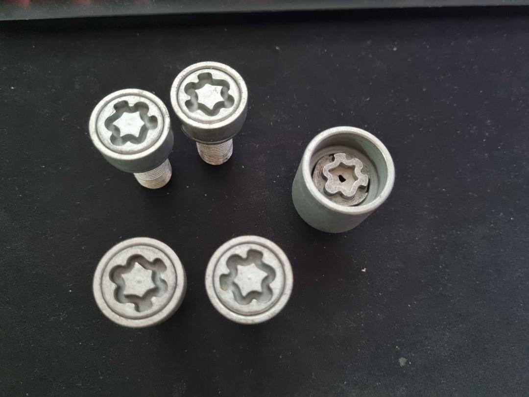 Original VW lock nuts, Car Accessories, Accessories on Carousell