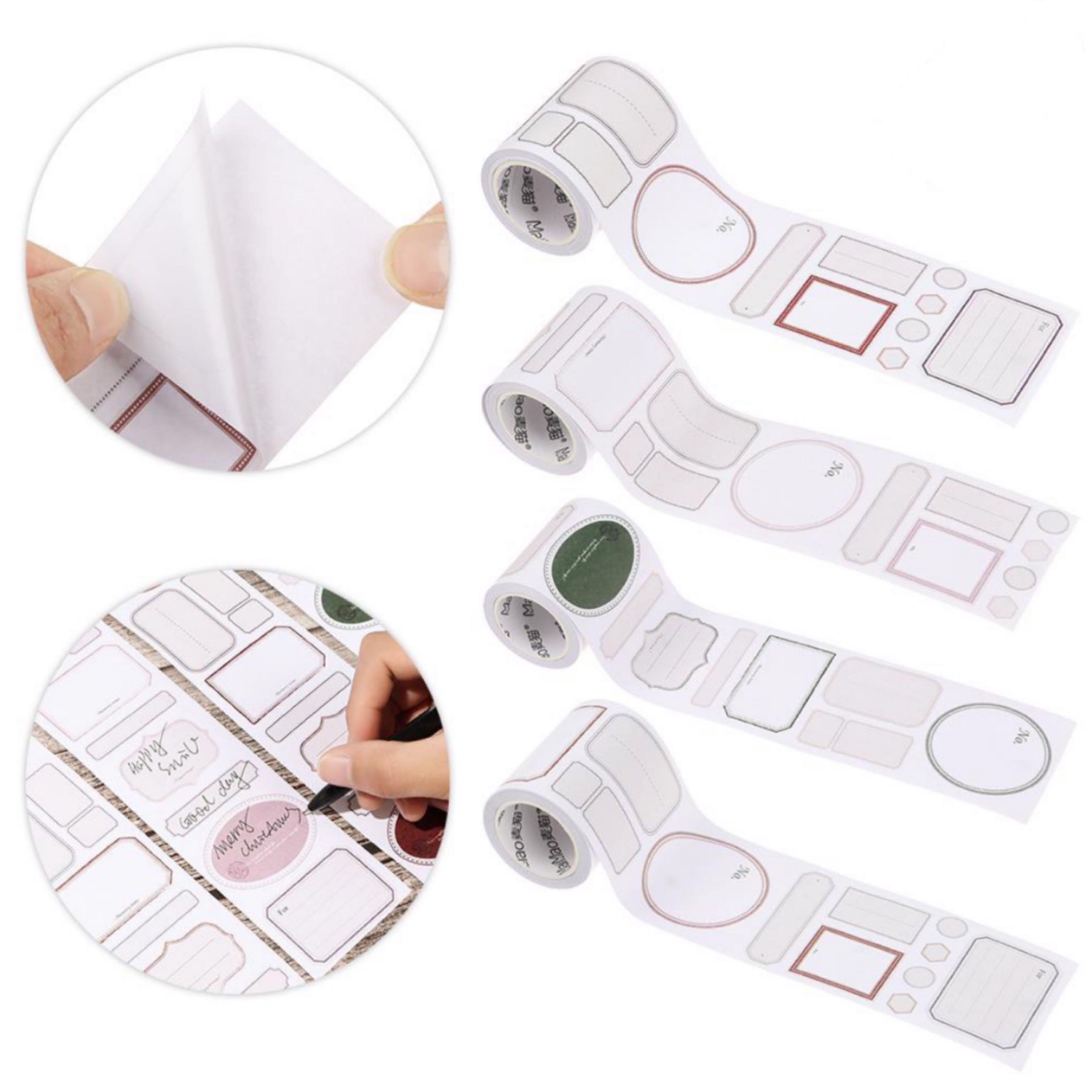 Retro Paper Tags Label Stickers, Hobbies & Toys, Stationery & Craft ...