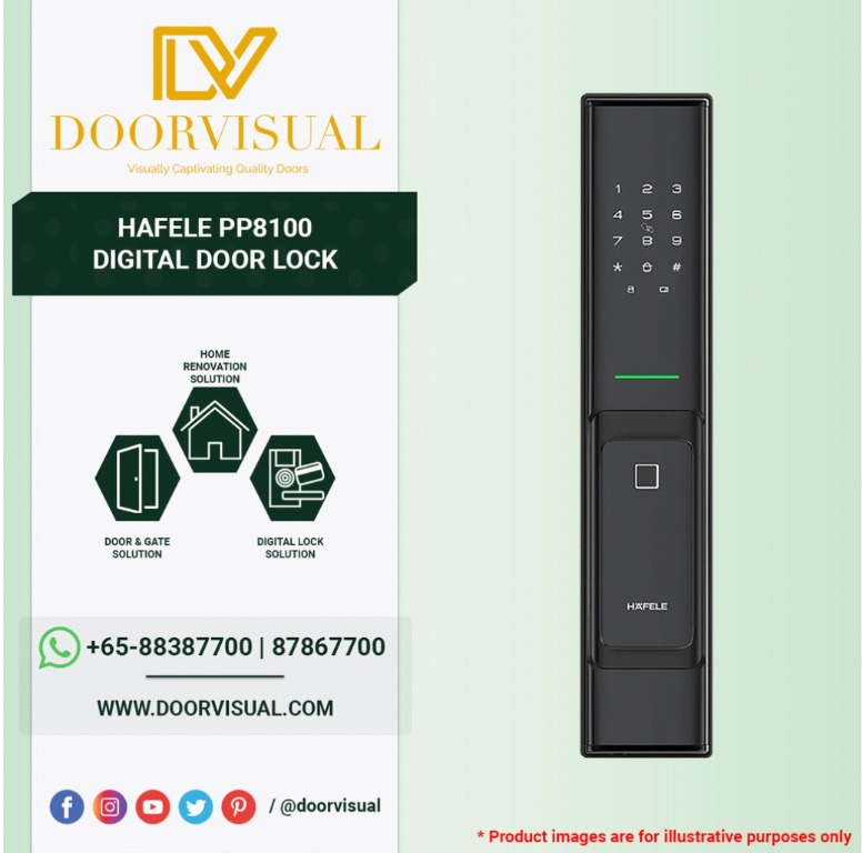Hafele PP8100 Digital Door Lock | Hafele PP8100 Digital Lock Singapore ...