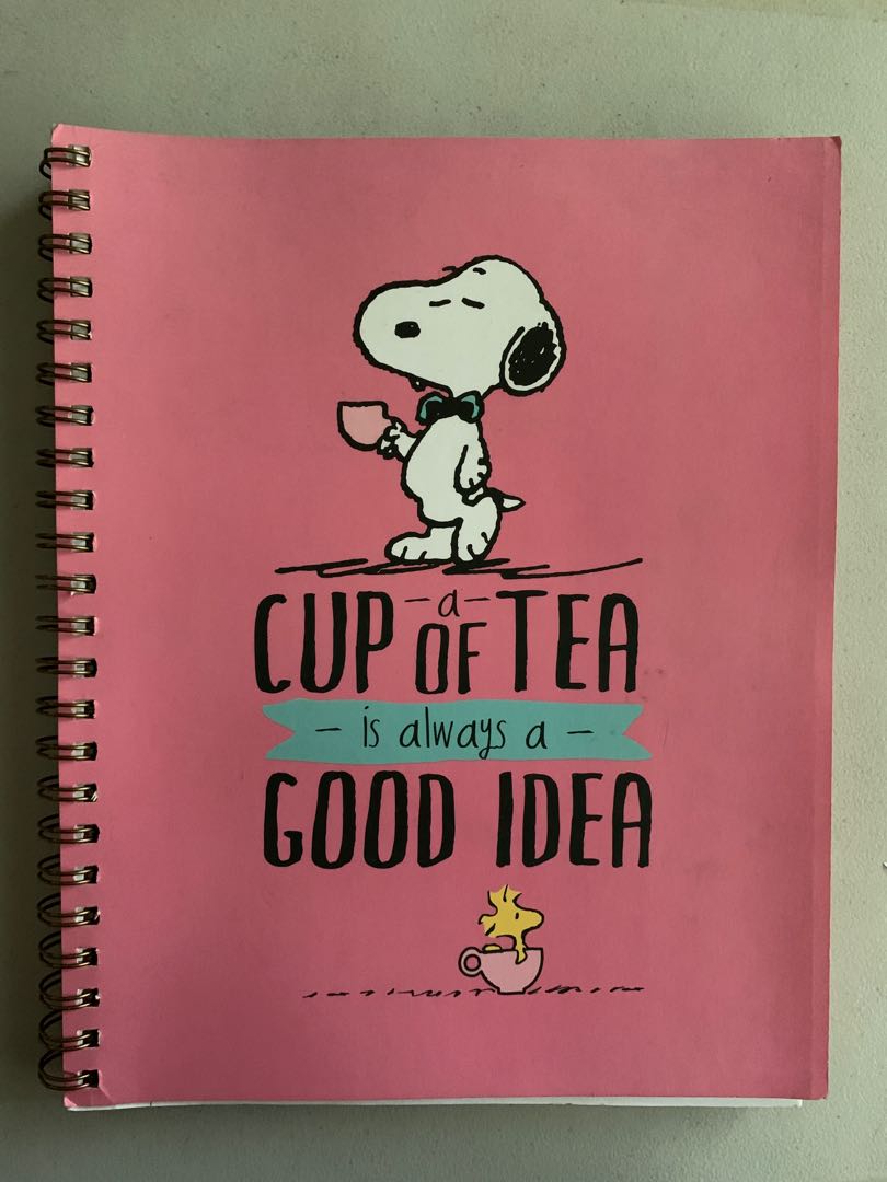 Snoopy Peanuts Typo Campus Notebook (A4 Size), Hobbies & Toys ...