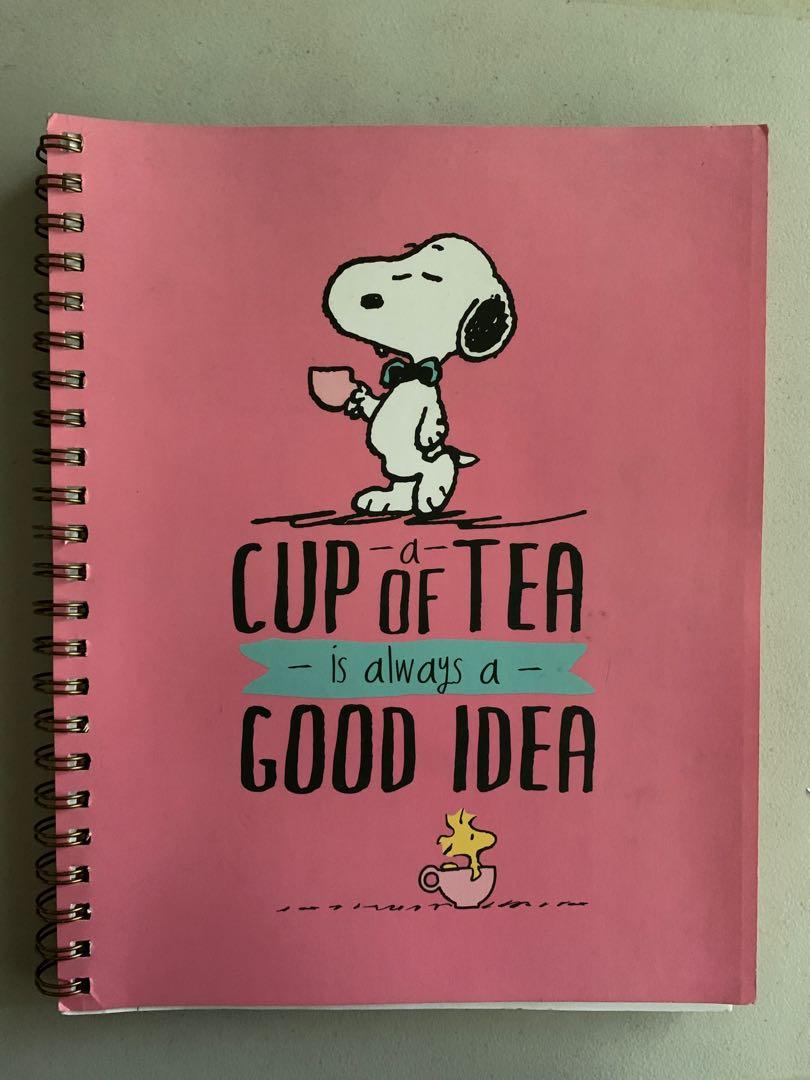 Snoopy Peanuts Typo Campus Notebook (A4 Size), Hobbies & Toys ...
