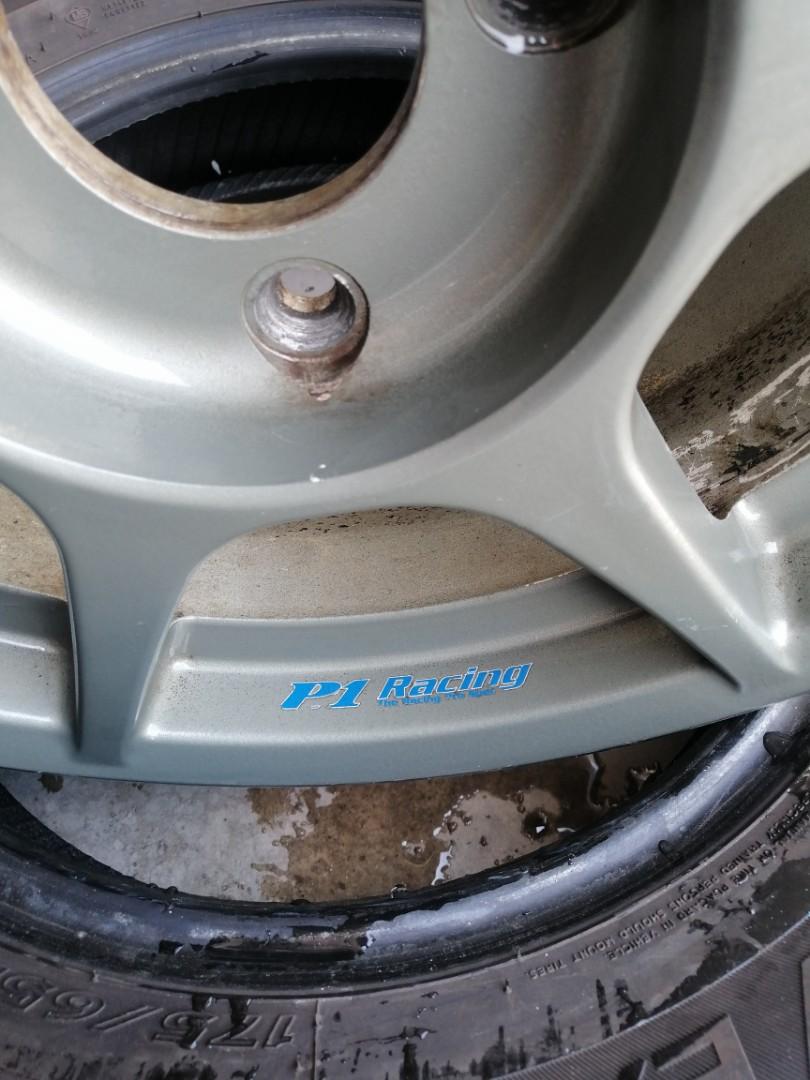 Sport rim original p1 racing 15x7jj pcd 114 original made in Japan ...