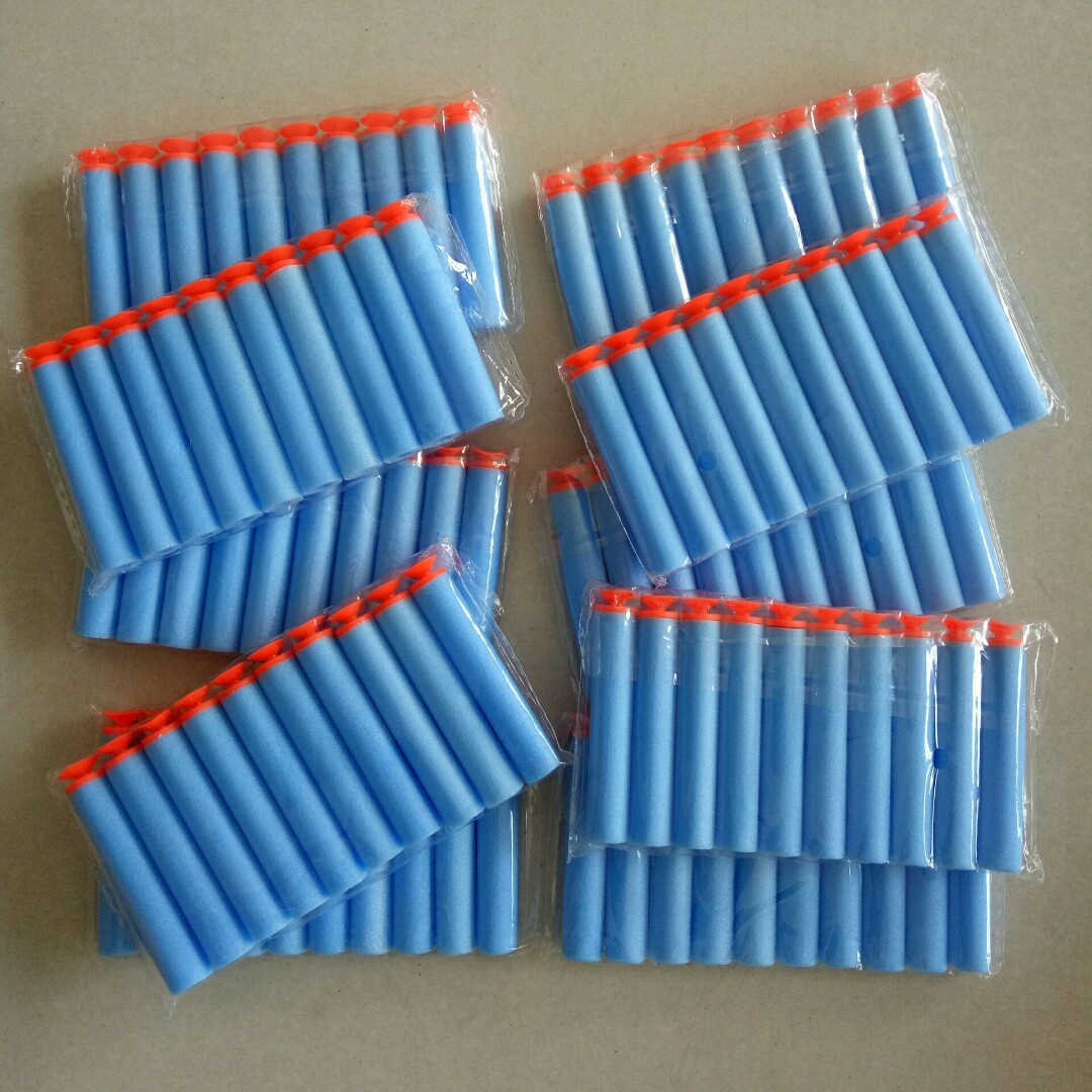 {in stock} SUCTION TIP Nerf gun bullets - light blue, Hobbies & Toys ...