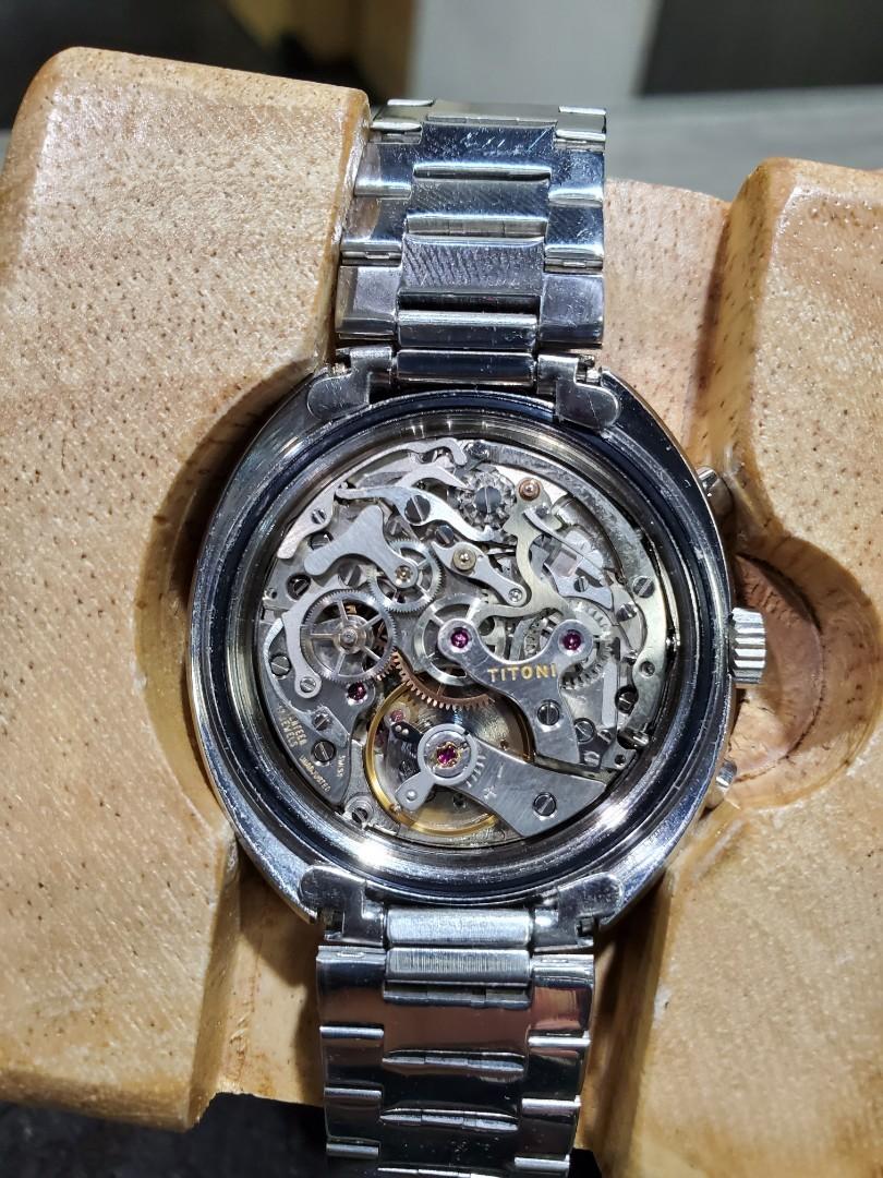 Titoni Race King Chronograph Valjoux 72 Same As Rolex Daytona... NOS ...