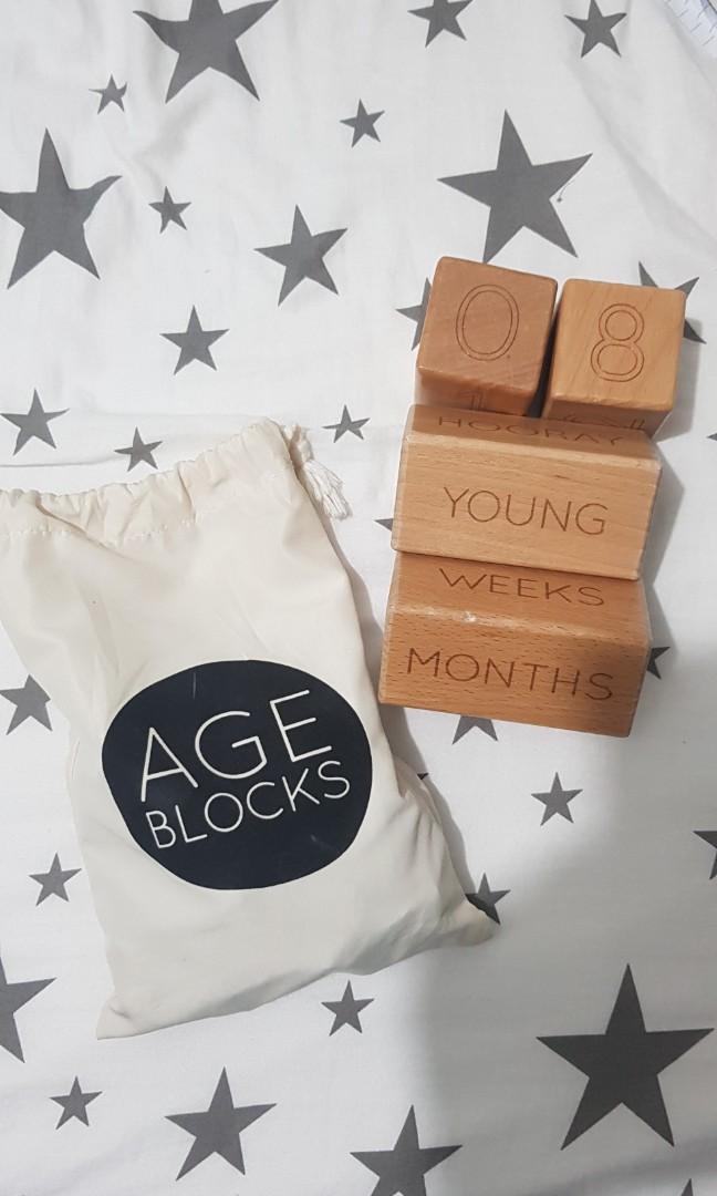 Wooden age blocks, Babies & Kids, Baby Nursery & Kids Furniture, Other ...