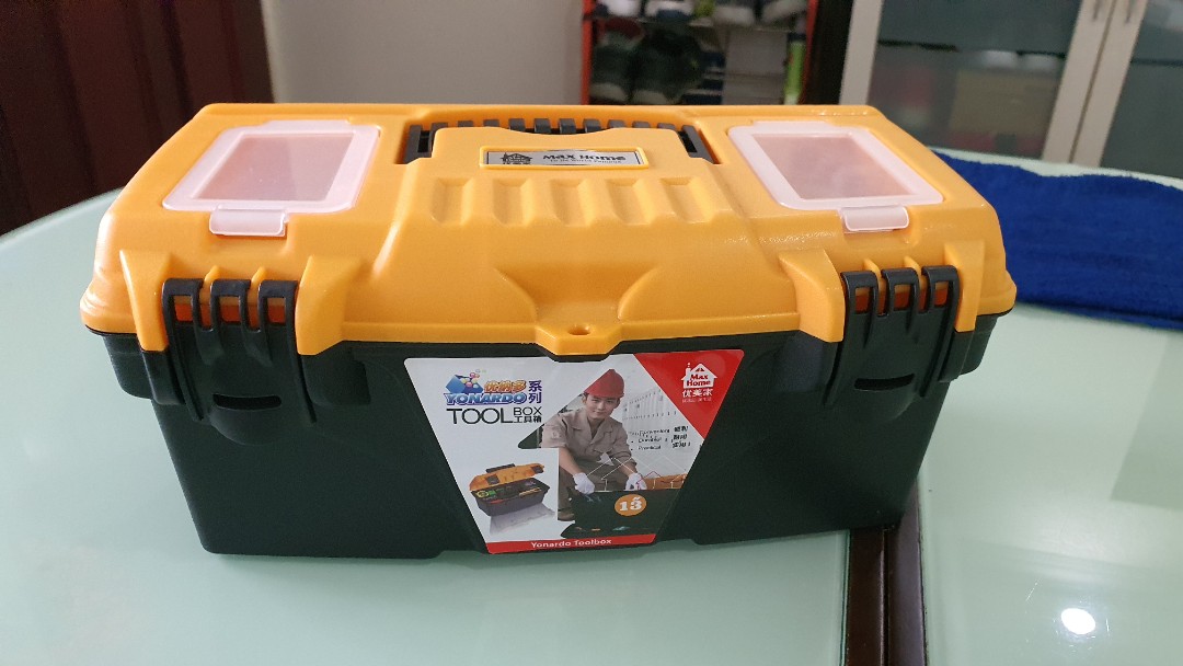 2 Layer Tool Box / Storage Box, Furniture & Home Living, Home ...