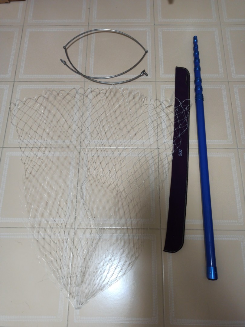 5meter telescopic fishing net eging gaff, Sports Equipment, Fishing on ...