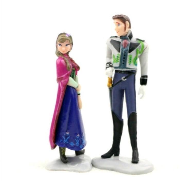 6pcs Frozen Figure Cake Toppers Disney Figures Elsa Olaf Anna, Looking ...